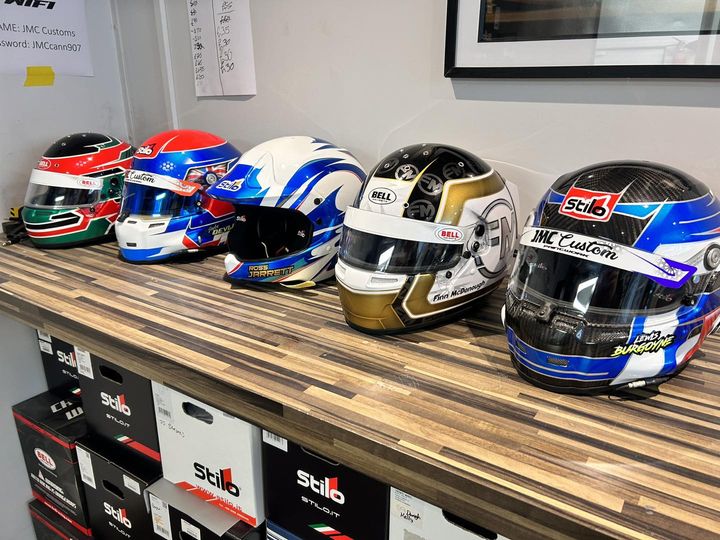 JMC Custom Helmet Paintwork make £4k donation to Craig Breen Foundation ...