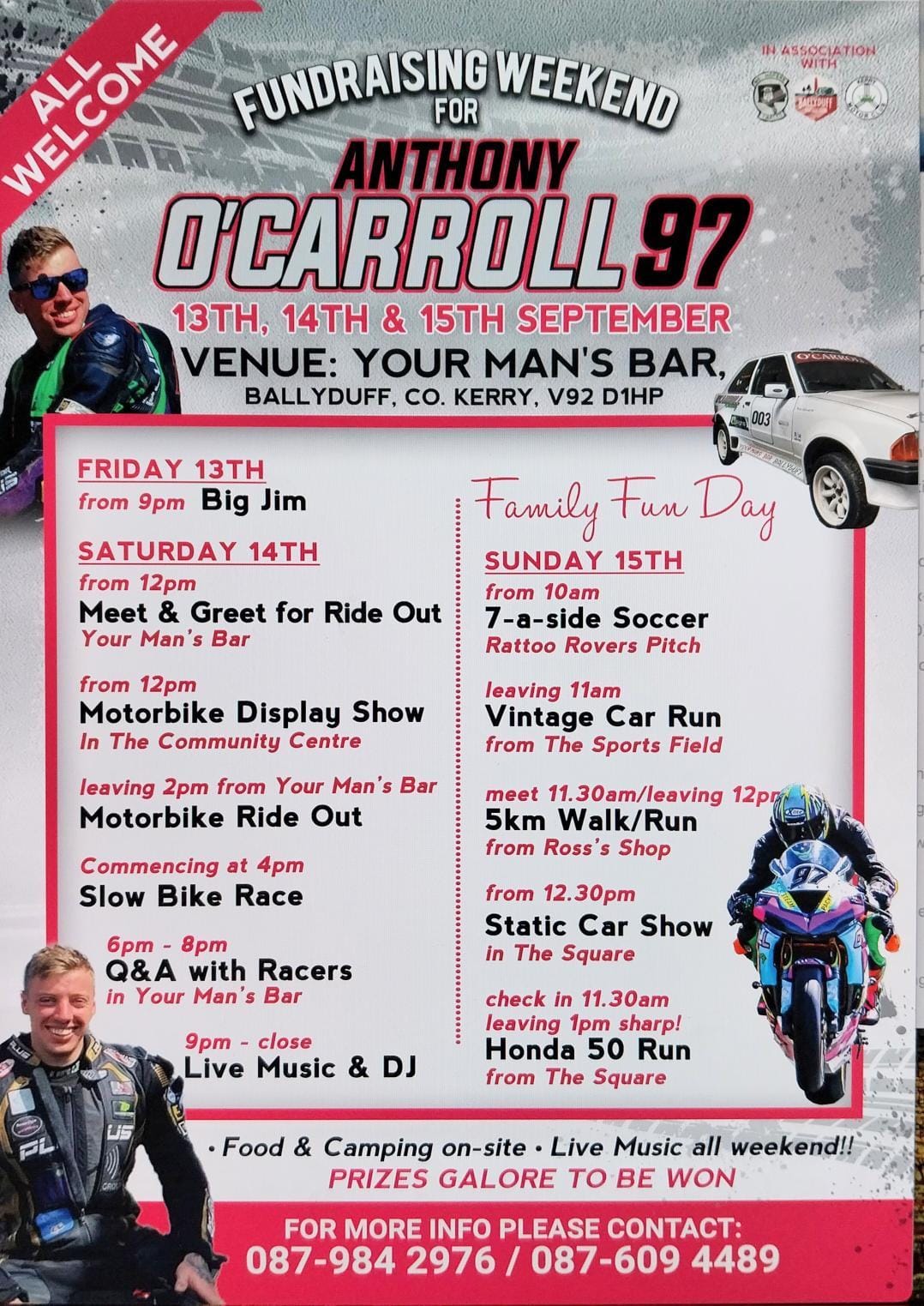 Community Rallies for Anthony O’Carroll – Kerry Motorsport News