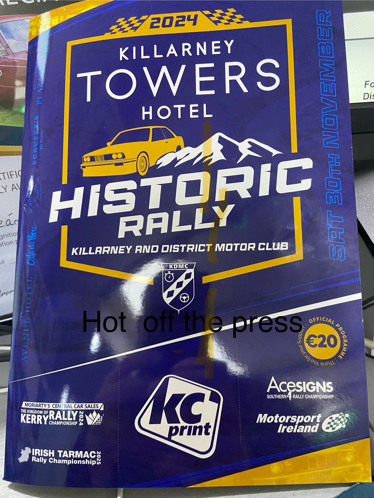 Historic Rally Programme Outlets – Rallypak includes poster and ...