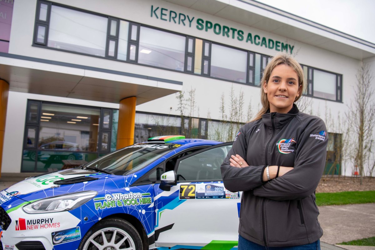 Motorsport Ireland President Aiden Harper and Rally Academy member Aoife Raftery made a high ...