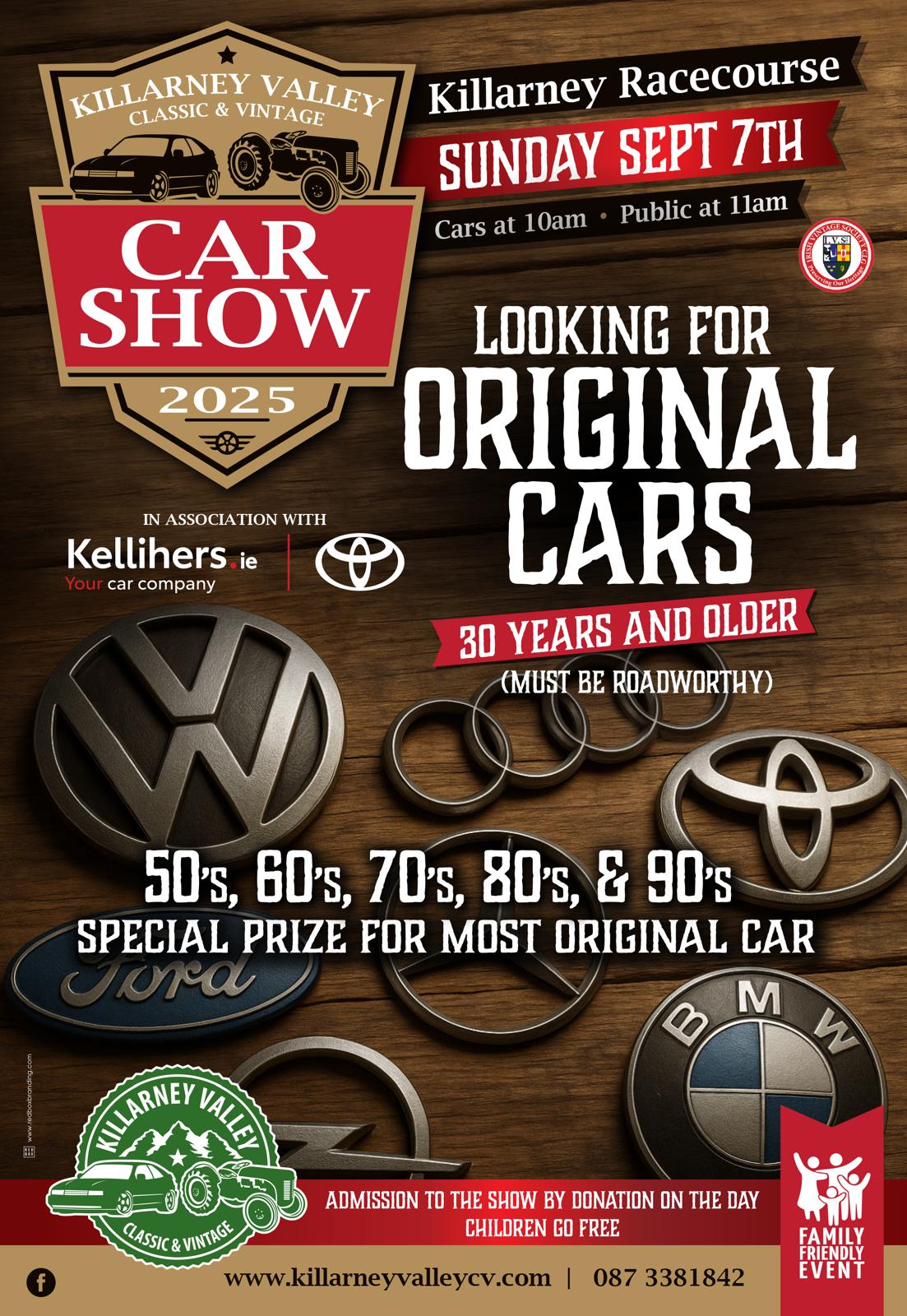 Annual car show at the Killarney Racecourse – Kerry Motorsport News
